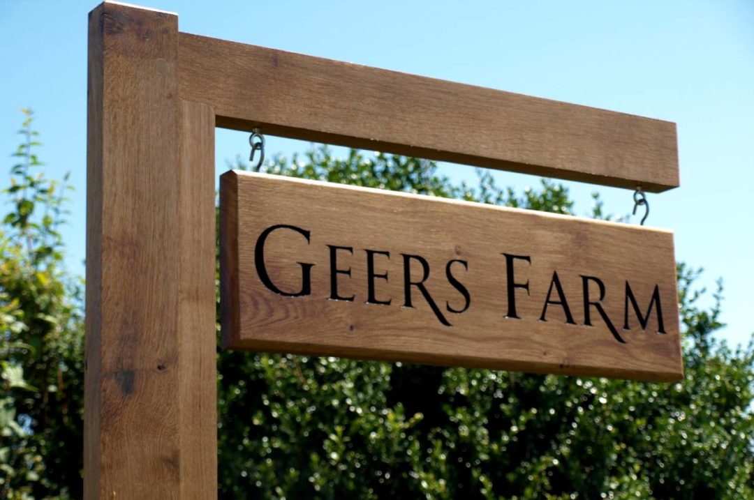 Hanging House Signs with Oak Posts | Design Online | Bespoak Designs