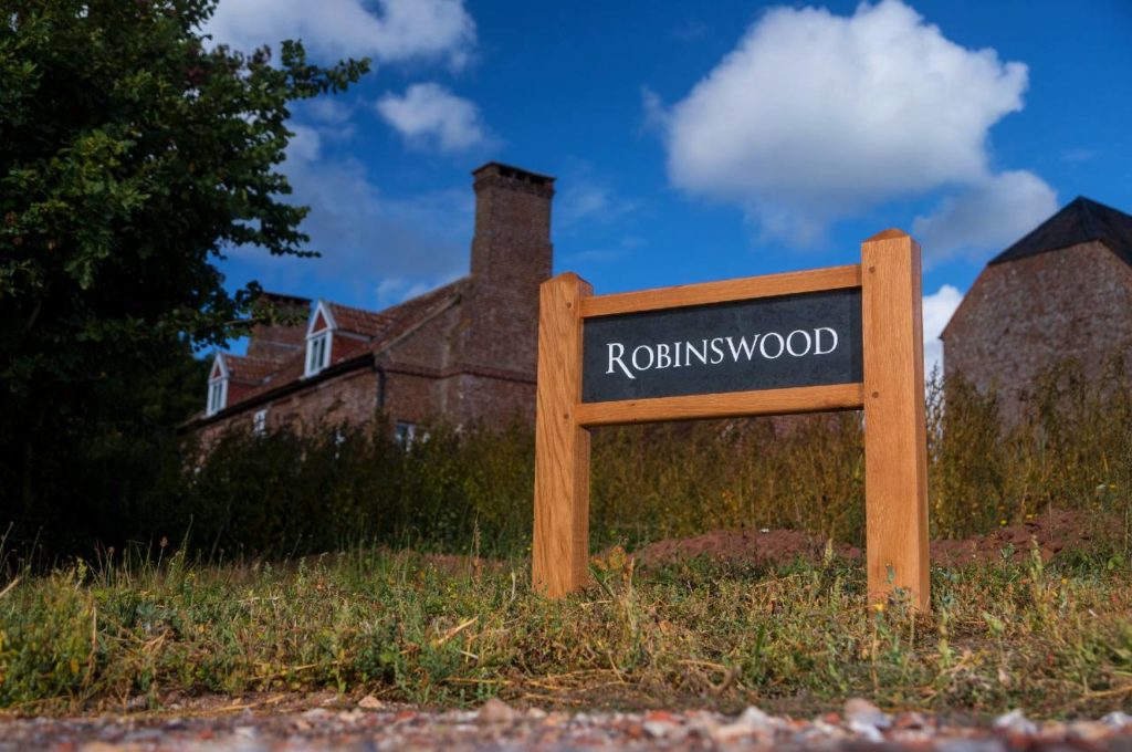 Double Post Sign | Design Online | Wood, Metal & Painted | Bespoak Designs