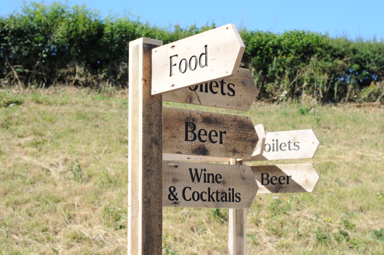 Rustic Signs for Henley Royal Regatta - Bespoak Designs