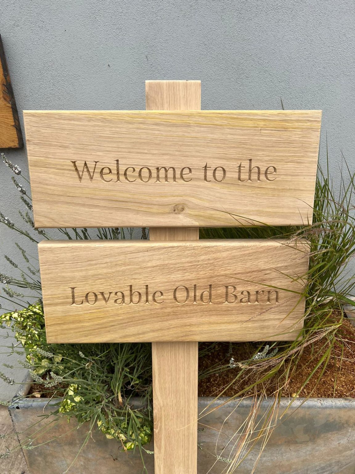 Oak Signs for Boutique B&B and Luxury Wedding Venue - Bespoak Designs