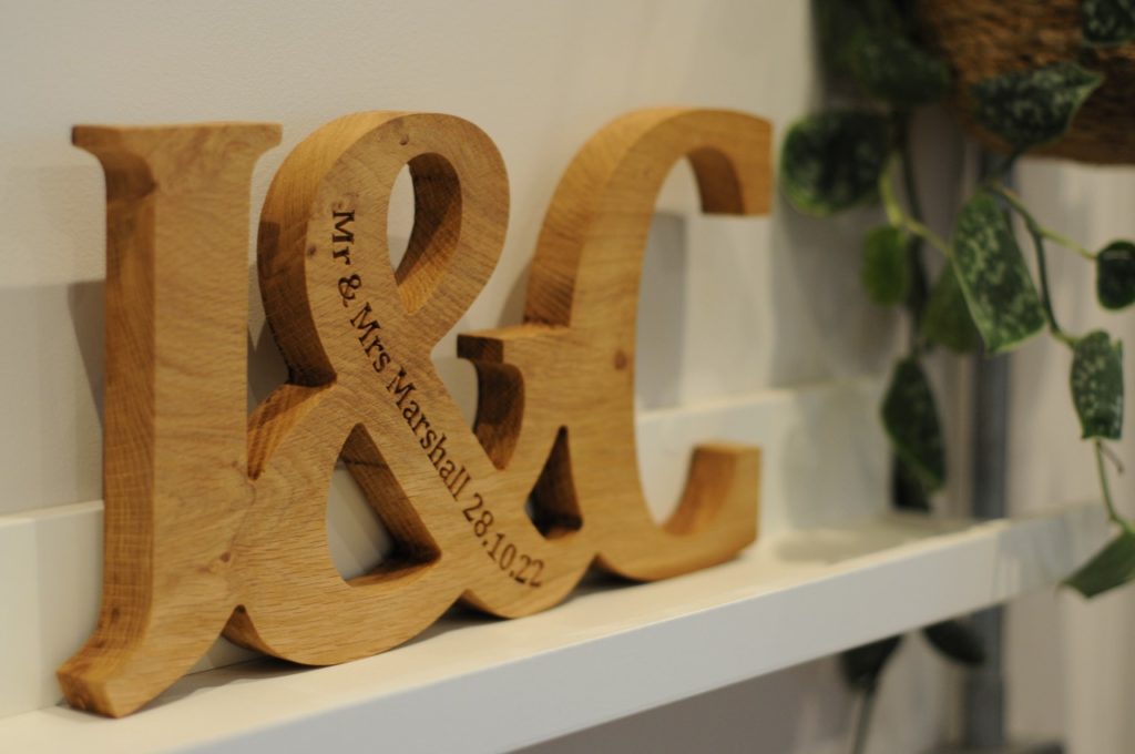 Personalised Oak Letters | Wood, Metal & Painted Directional Signs ...